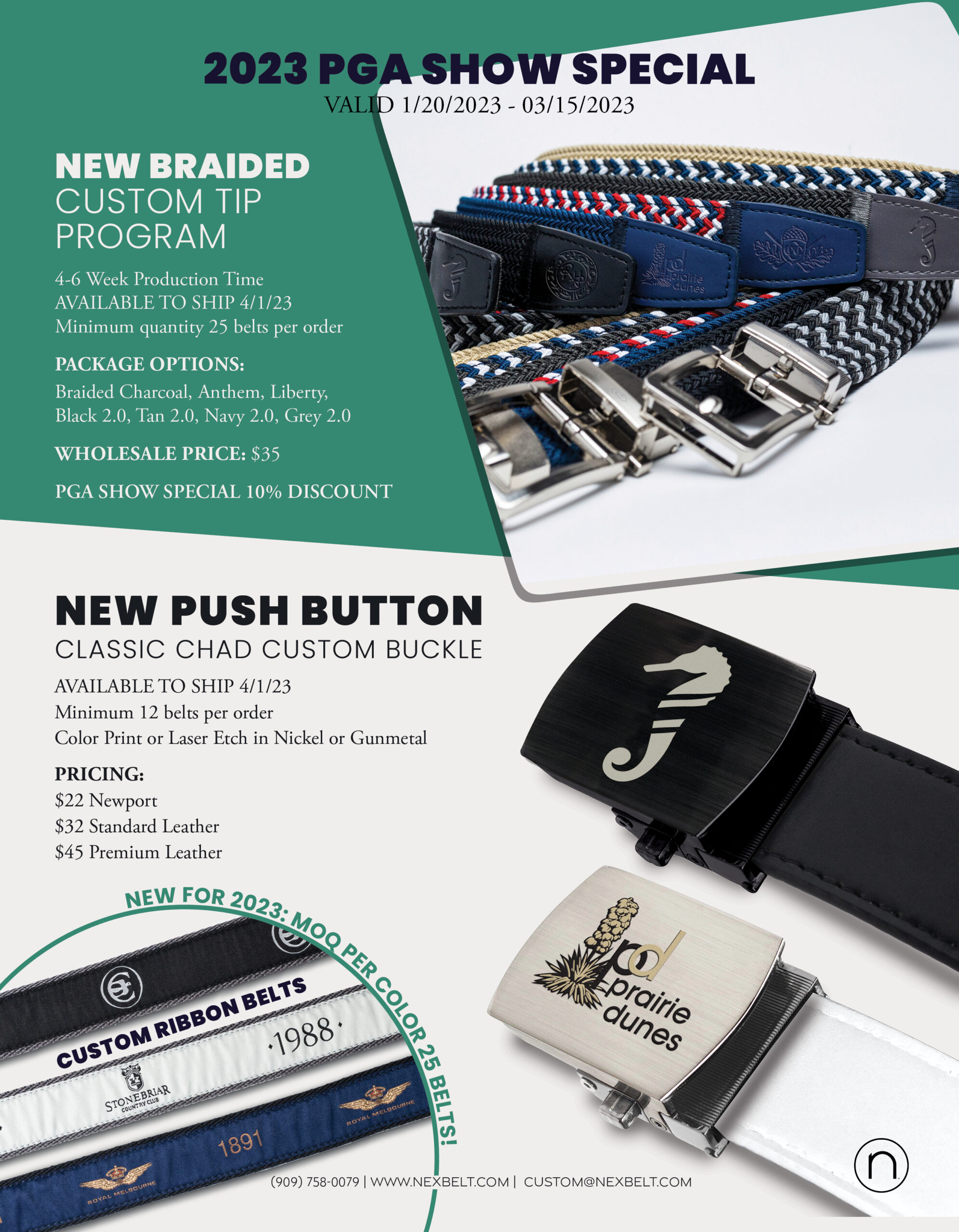 NexBelt - 2023 PGA Show Specials - Charley Kiel is a Golf Rep for ...