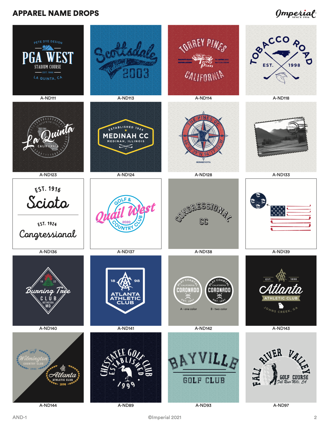 Imperial - Apparel Drops - Charley Kiel is a Golf Rep for several ...