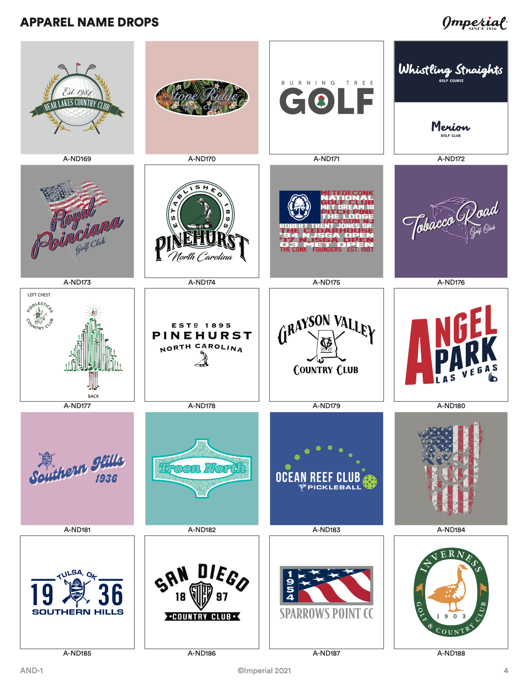 Imperial - Apparel Drops - Charley Kiel is a Golf Rep for several ...